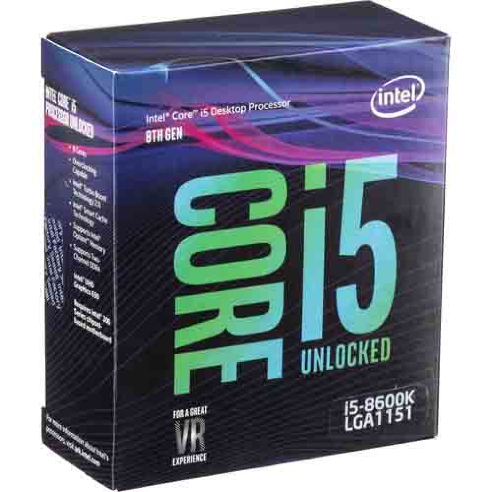 Intel Core LGA 1151 i5-8600K Coffee Lake 6-Core 3.6 GHz Turbo Processor ...