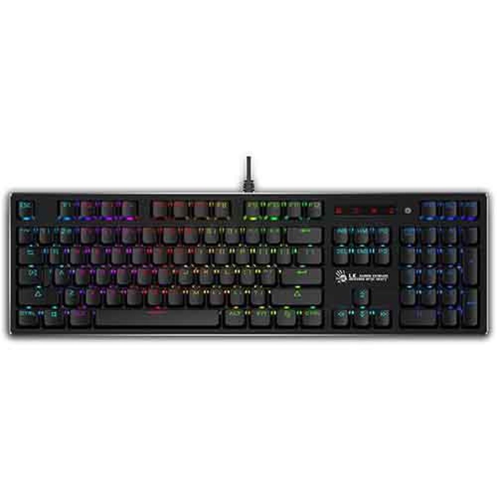 A4Tech Bloody B820R Light Strike RGB Animation Gaming Keyboard (Blue ...