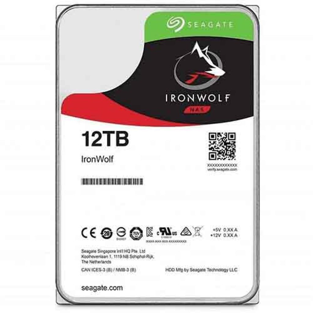 Seagate IronWolf 12TB NAS Internal Hard Drive 7200RPM RAID Home Servers ...