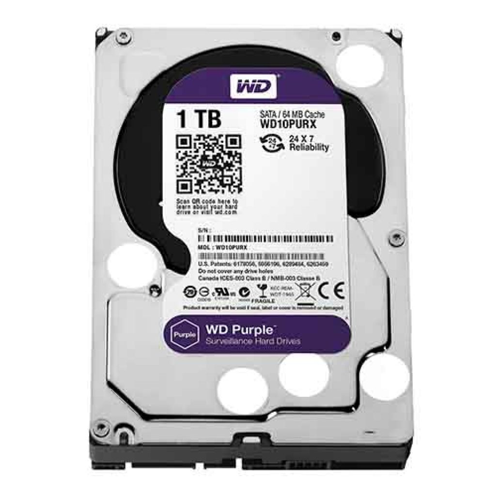 WD Purple 1TB Surveillance Hard Disk Drive - SATA 3.5 Inch - WD10PURX ...